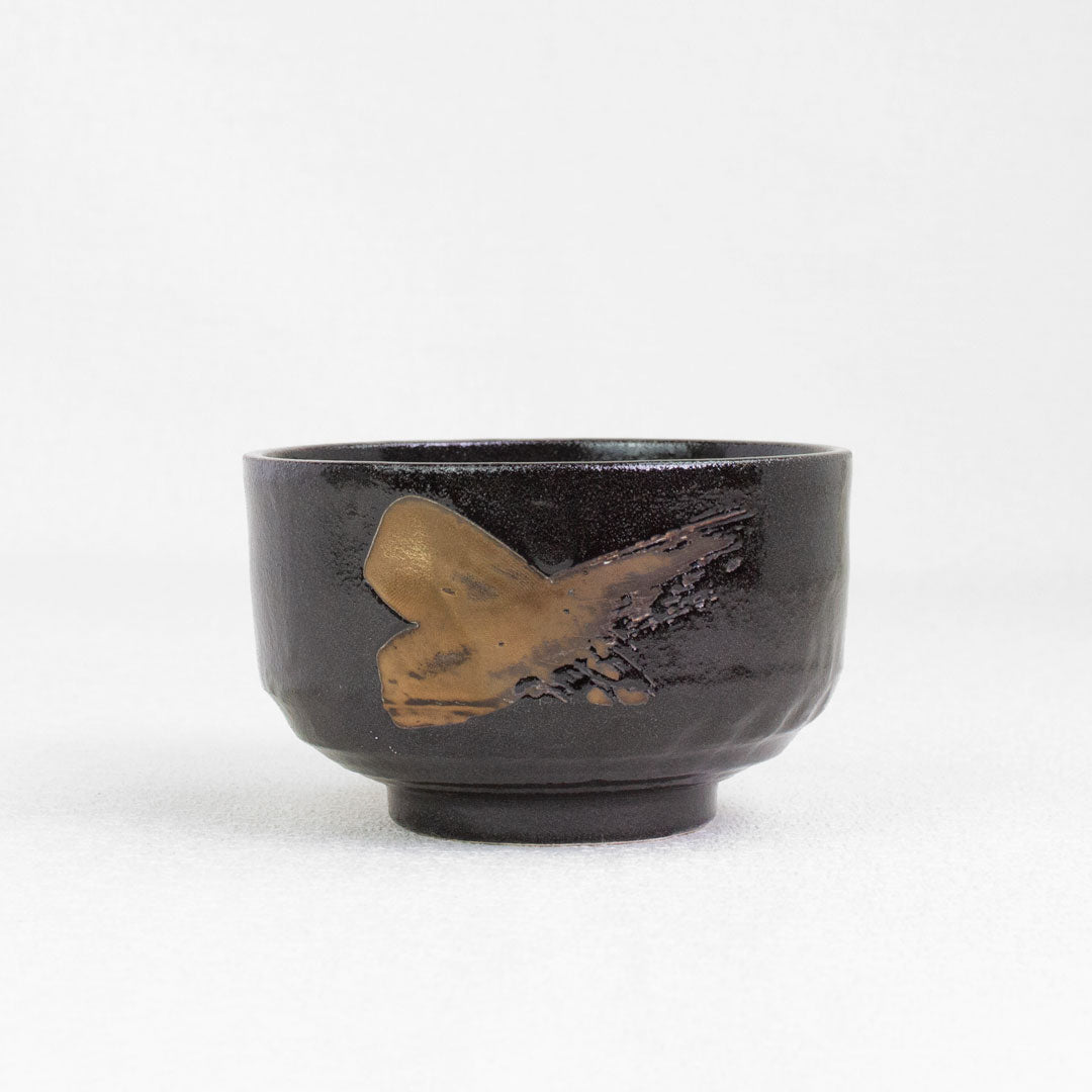 HIROMI Bronze Brushstroke Matcha Tea Bowl Chawan (500ml) - Purematcha ...