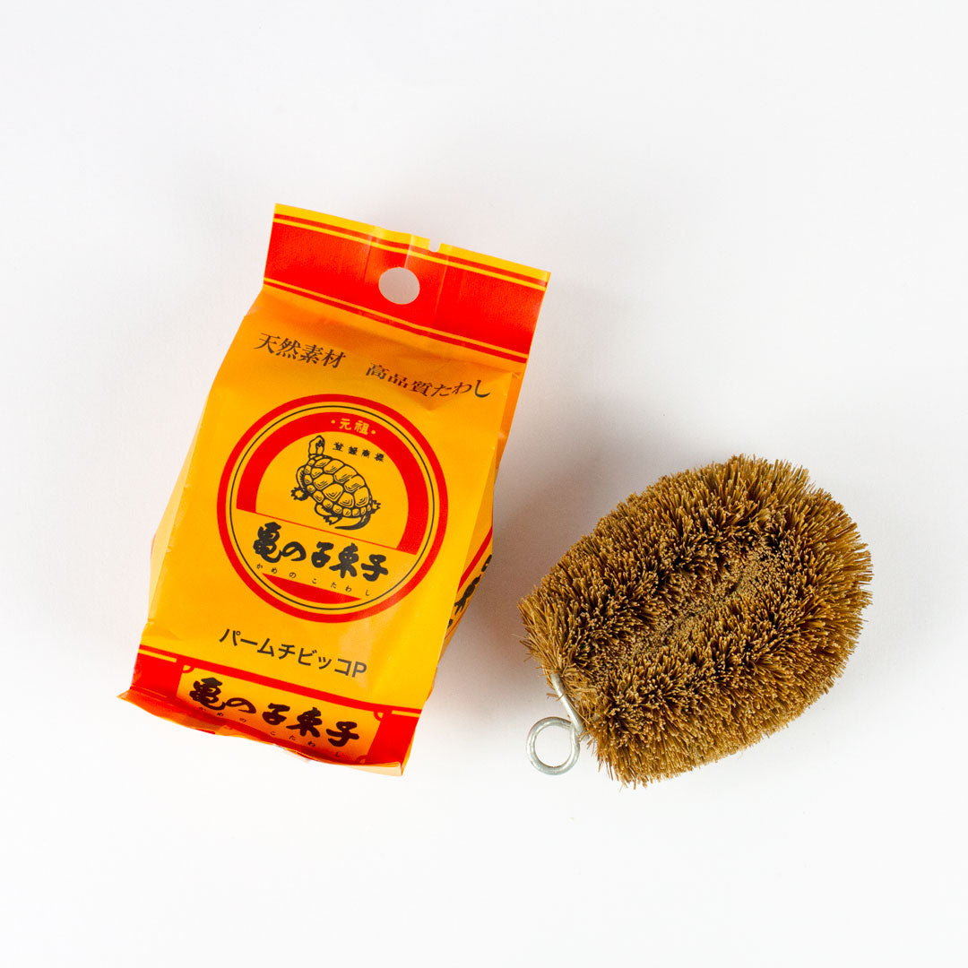 Kamenoko Tawashi Natural Palm Turtle Brush– Purematcha Australia