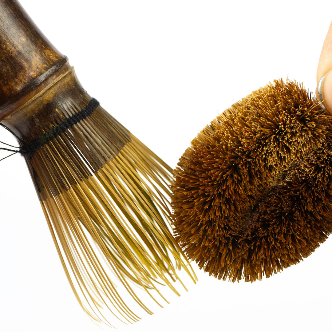 Kamenoko Tawashi Natural Palm Turtle Brush– Purematcha Australia
