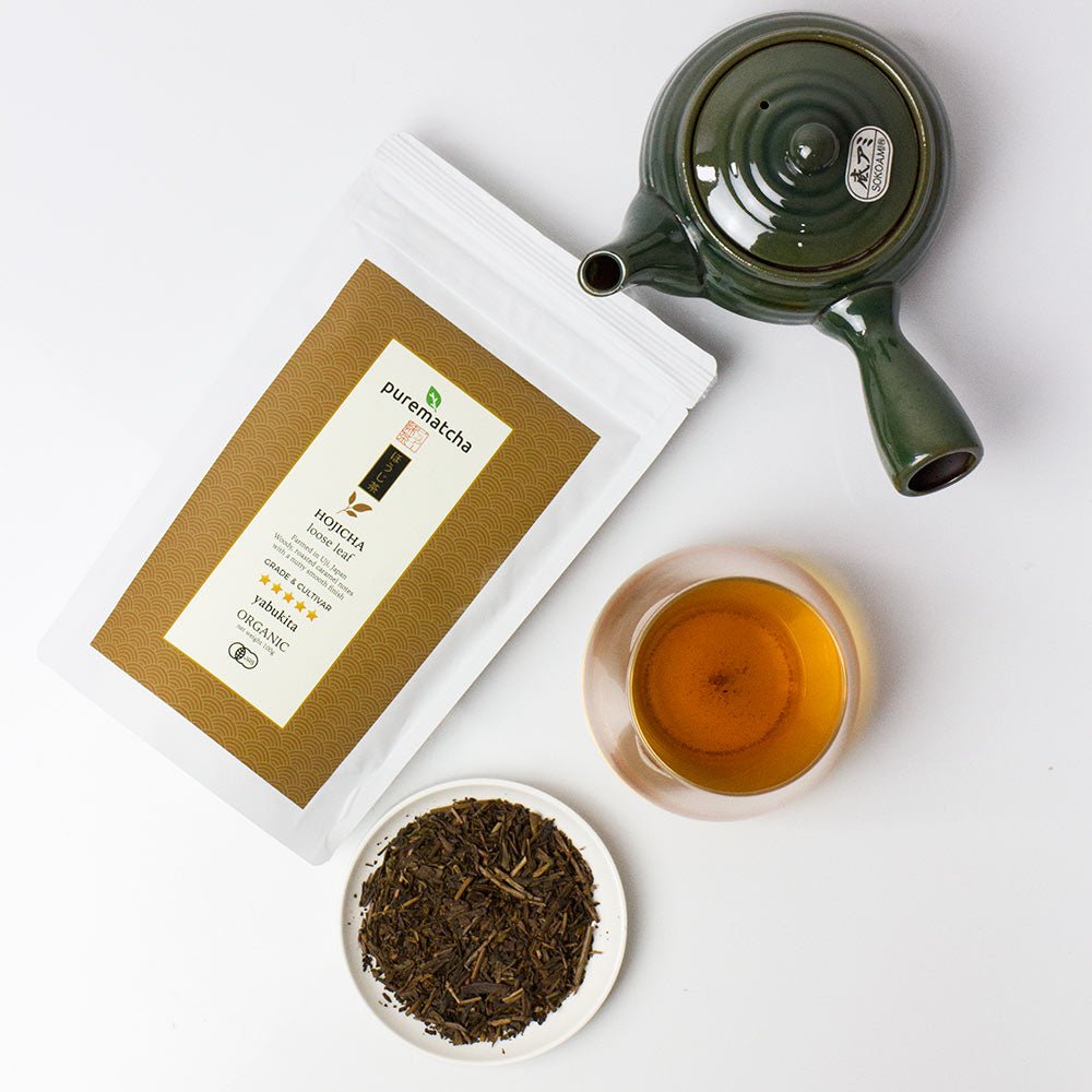 ORGANIC HOJICHA Roasted Green Tea | Purematcha Australia