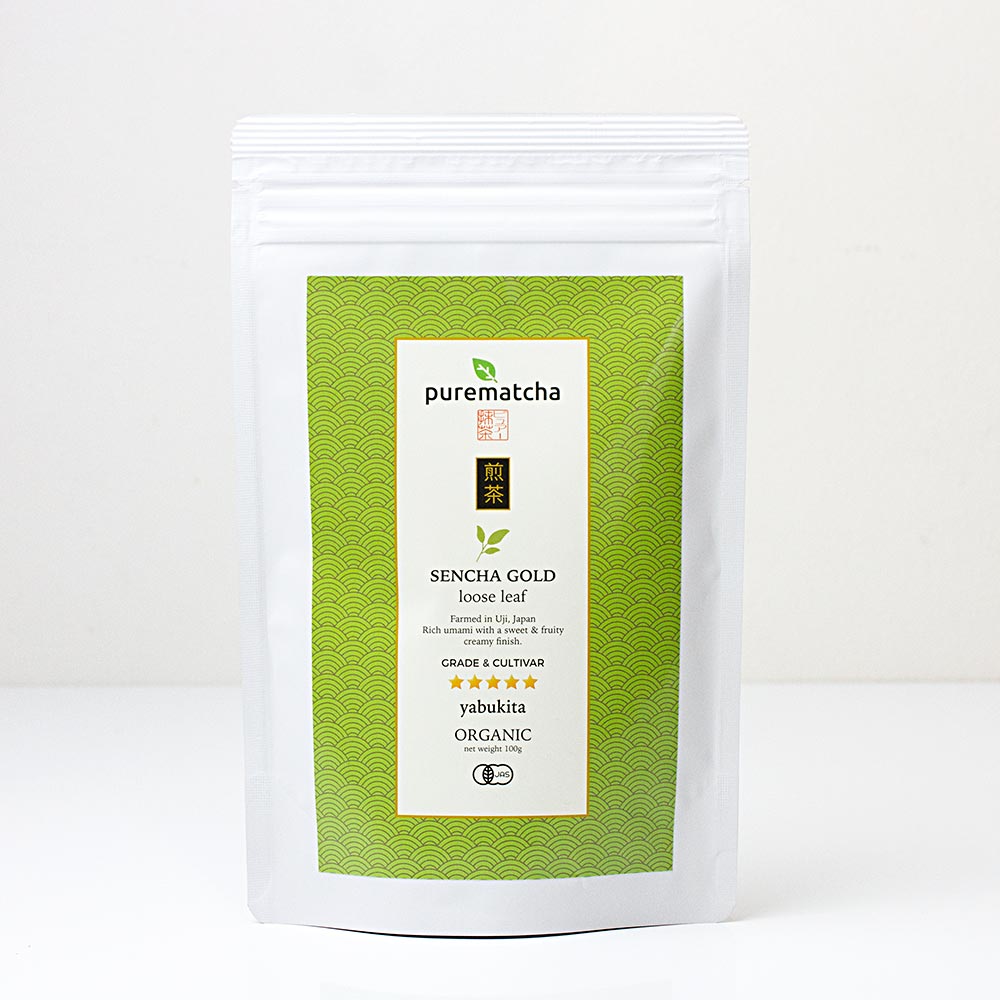 Organic Sencha Gold (First Flush) Japanese Green Tea (100g) Purematcha ...