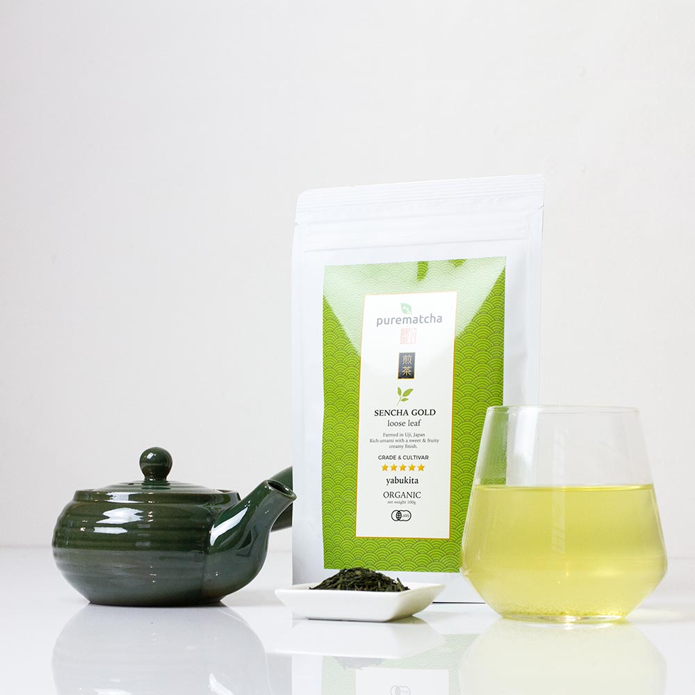 Organic Sencha Gold (First Flush) Japanese Green Tea (100g) Purematcha ...
