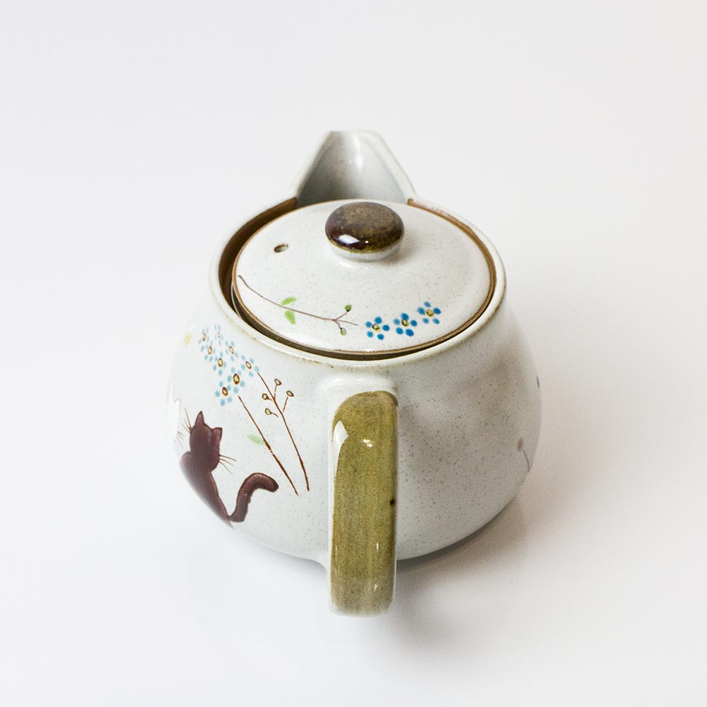 Atelier Yu Cats Kutani Handmade Japanese Teapot - Purematcha Australia