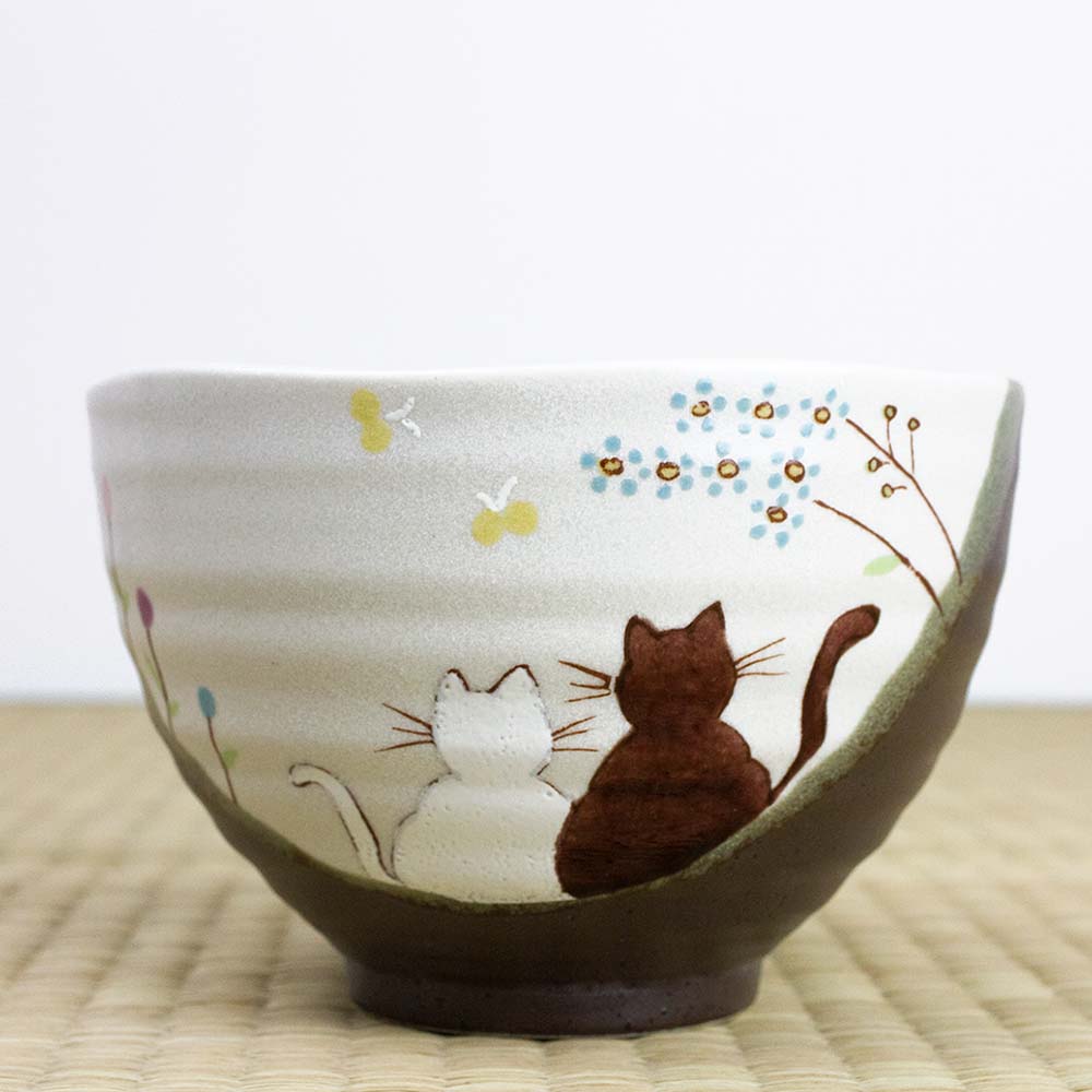 Atelier Yu Cats Kutani Matcha Tea Bowl (250ml) Purematcha Australia