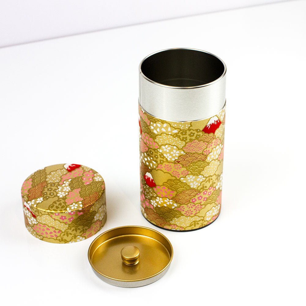 FUJI AOMI Washi Wrapped Japanese Tea Canister | Purematcha Australia