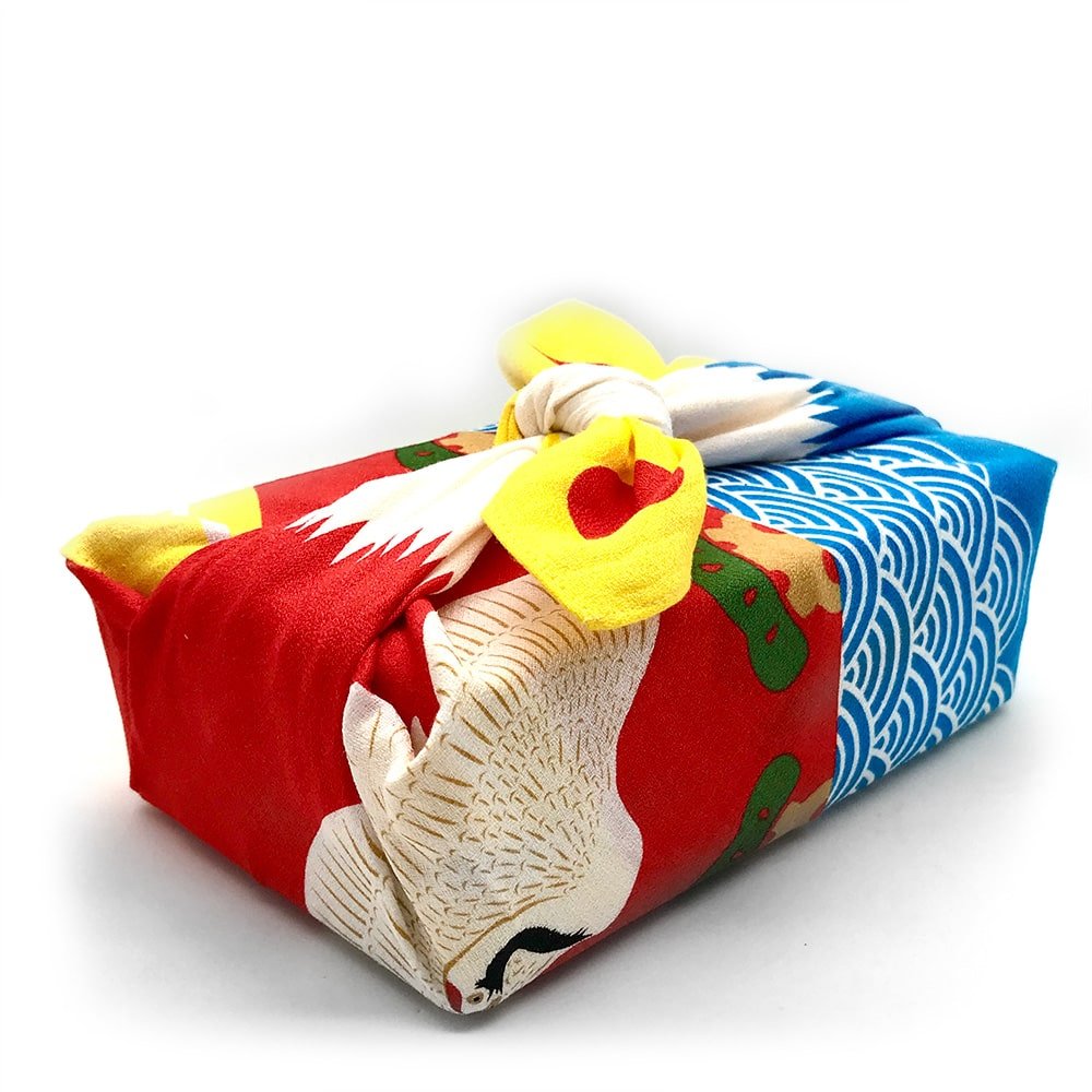 FUROSHIKI Yellow Mt Fuji Wrapping Cloth - Purematcha Australia