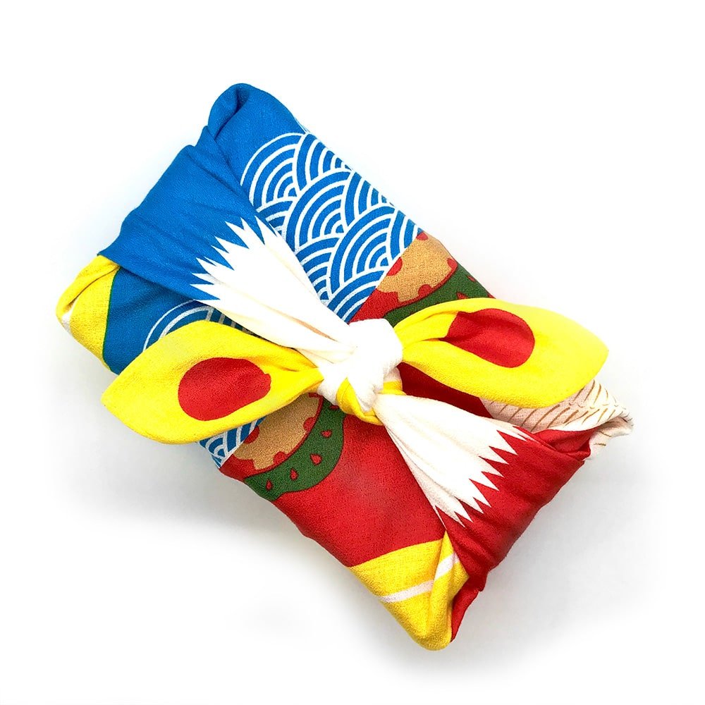 FUROSHIKI Yellow Mt Fuji Wrapping Cloth - Purematcha Australia