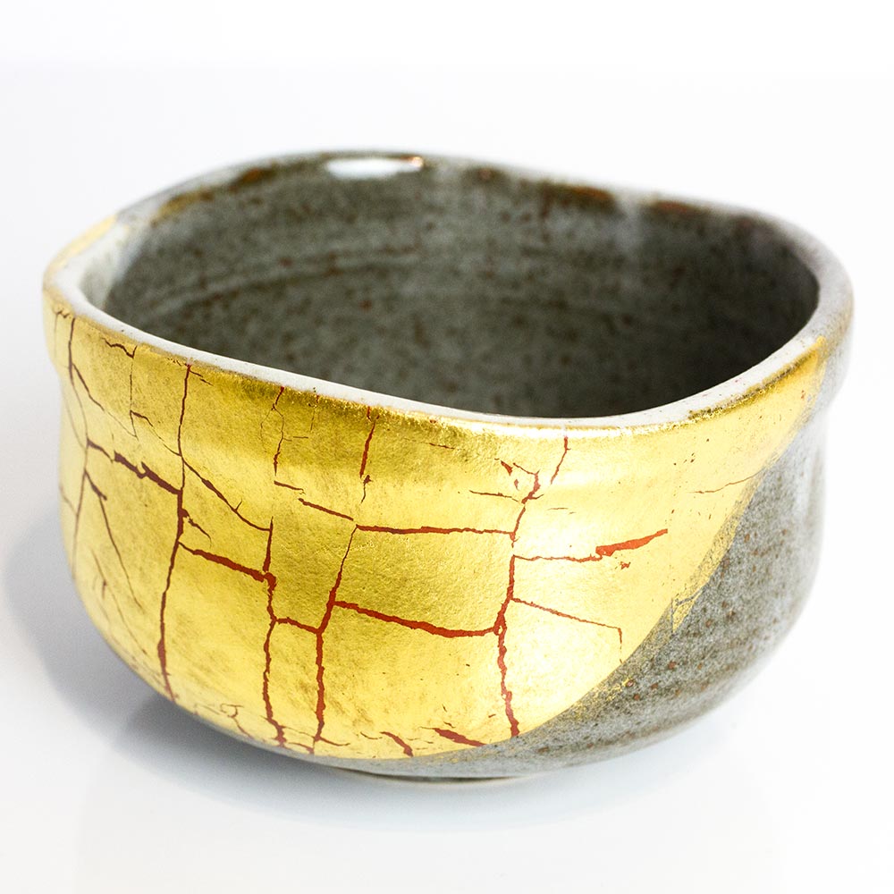 KUTANI Gold Leaf Matcha Bowl Chawan at Purematcha Australia