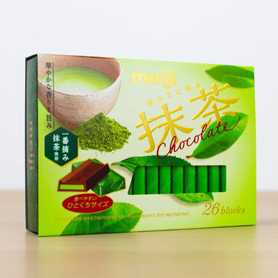 MEIJI Matcha Chocolate 26 blocks - Made in Japan at Purematcha Australia