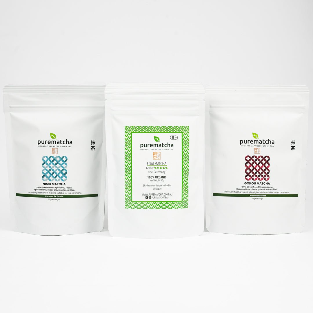 150g Pure Matcha Ceremonial Grade Trio Pack– Purematcha Australia