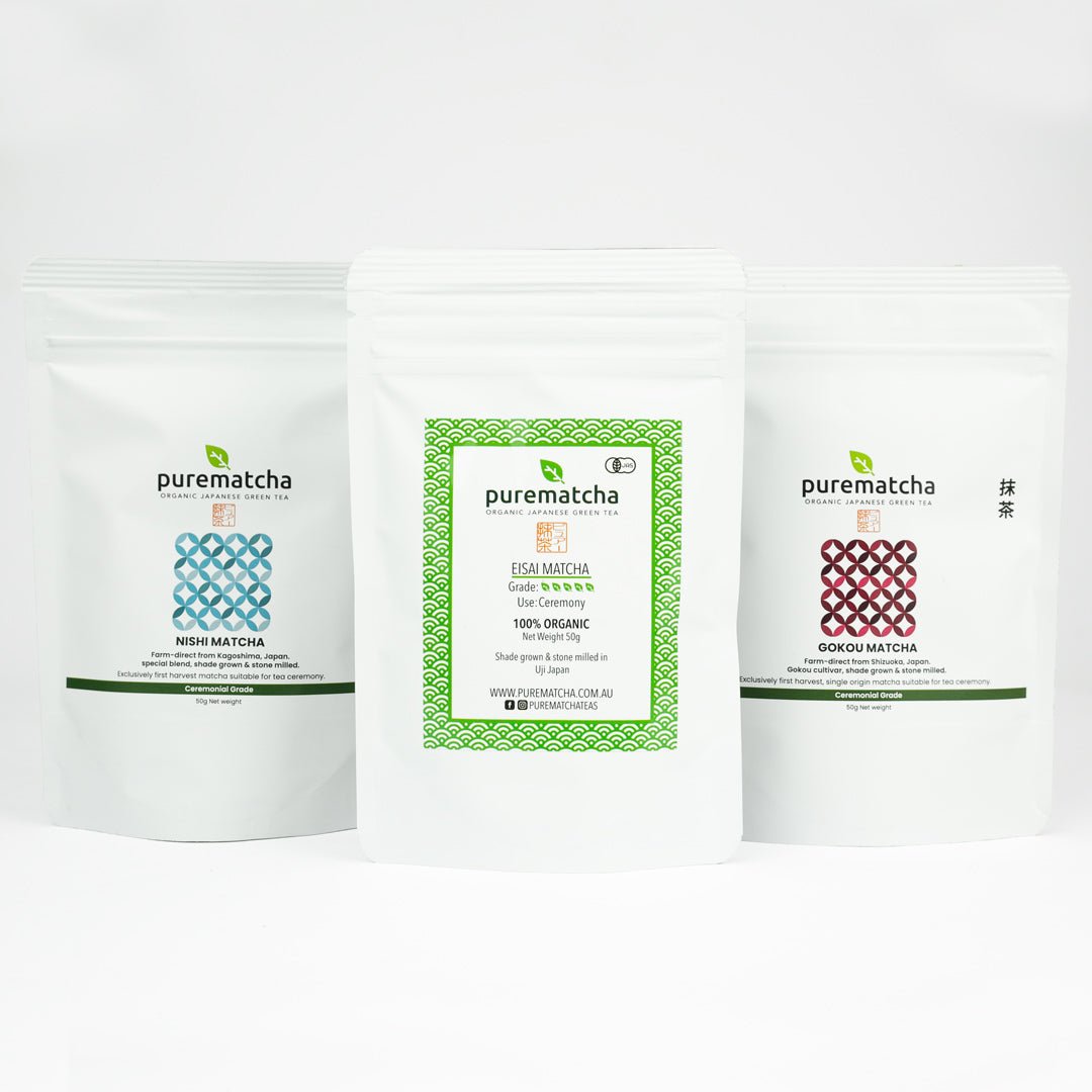 150g Pure Matcha Ceremonial Grade Trio Pack– Purematcha Australia