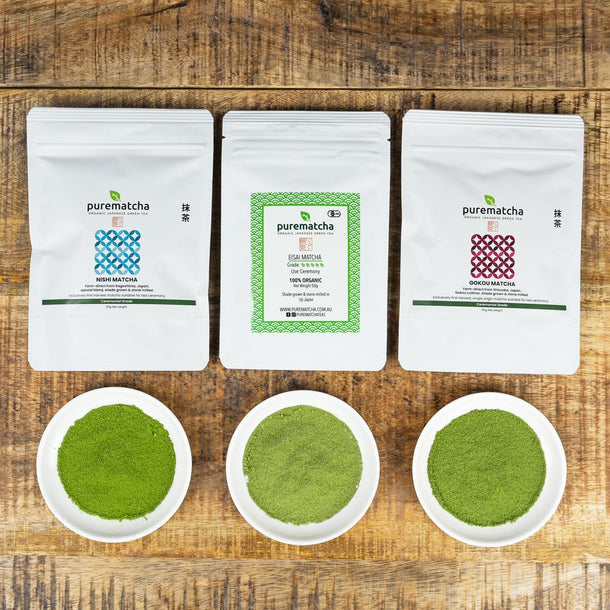 150g Pure Matcha Ceremonial Grade Trio Pack– Purematcha Australia