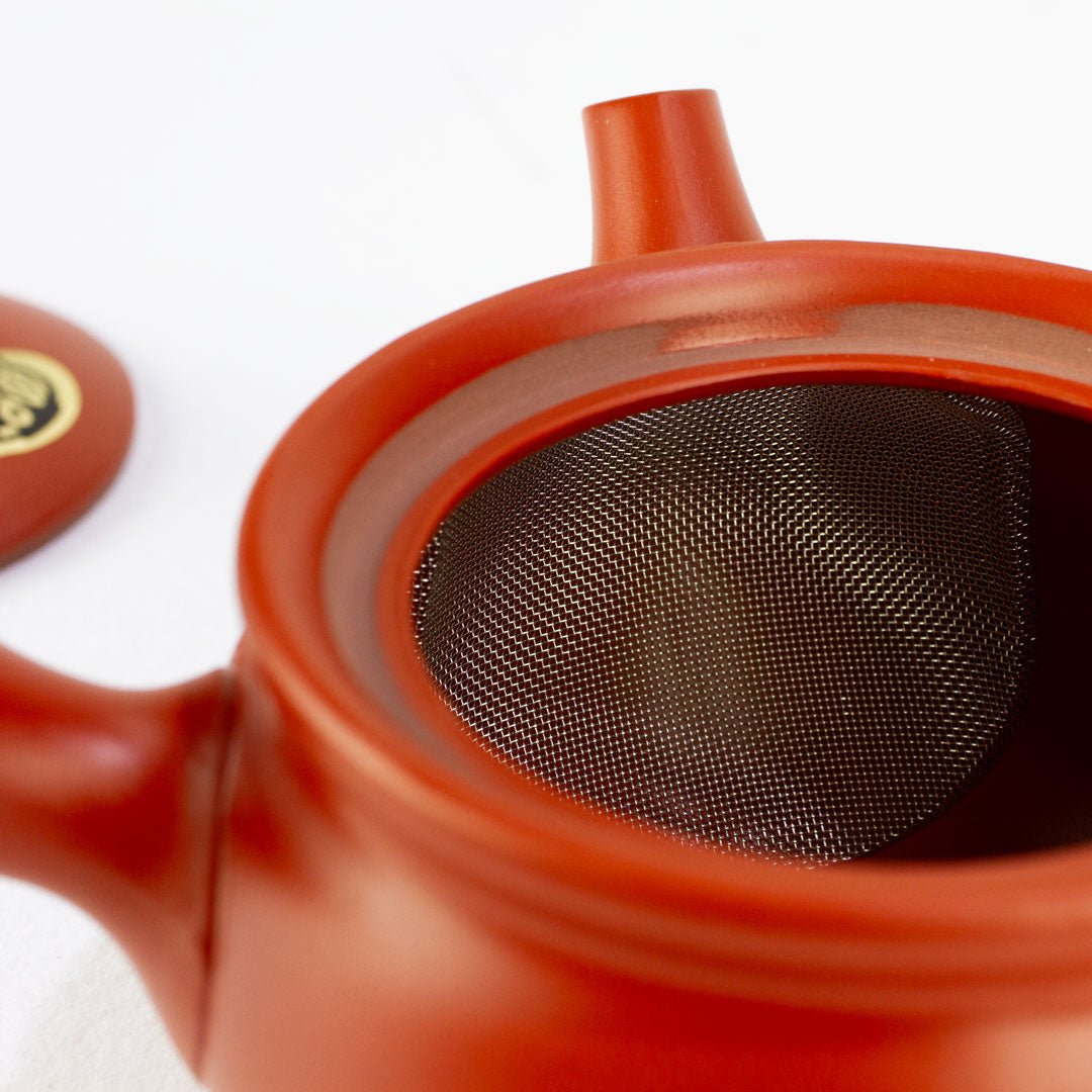 Red Clay Japanese Teapot (350ml) at Purematcha Australia